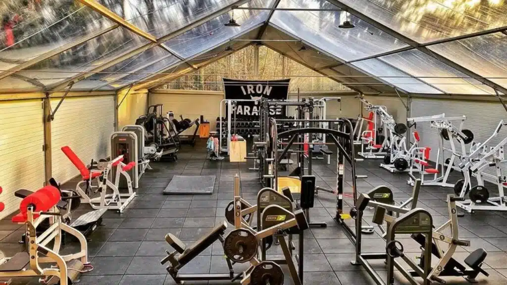 When On Set, The Rock Train at 5 AM in his 45,000-pound traveling gym ...