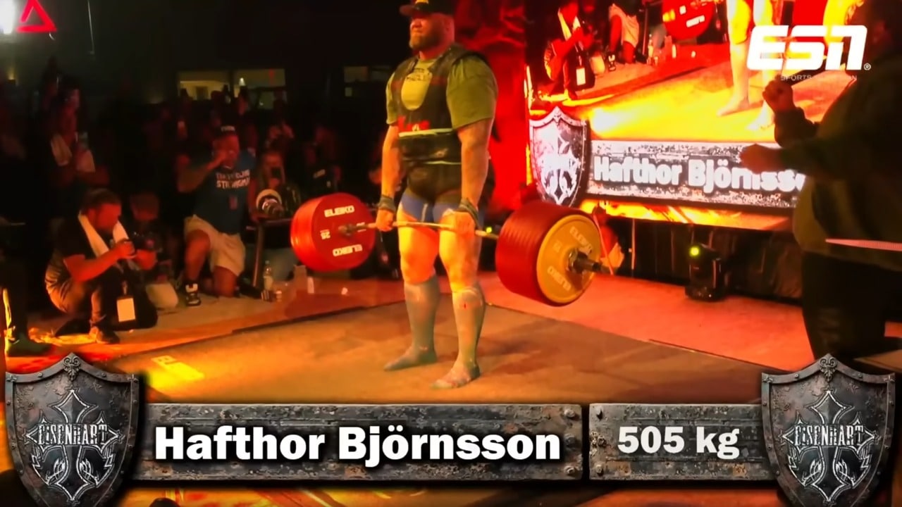 1,113 Pounds! Hafthor Björnsson Just Shattered the Deadlift World ...